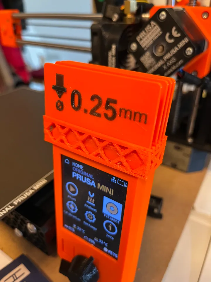 Prusa Mini LCD Nozzle Sign Indicator Holder by GRO | Download free STL ...