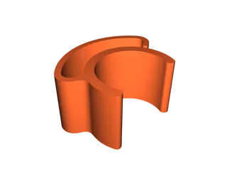 Simple Monitor Arm Cable Clip by Tridense | Download free STL model ...