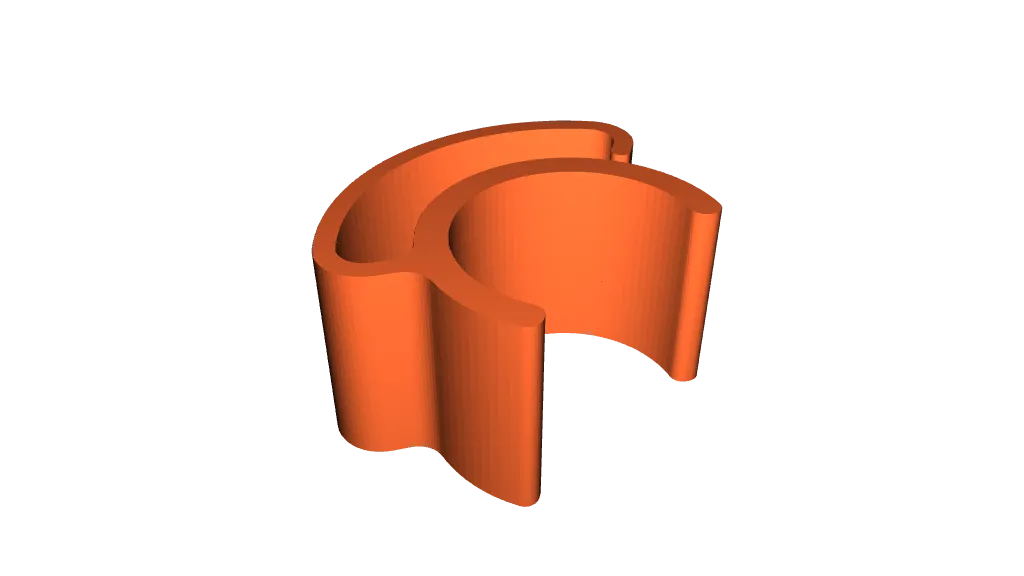 Simple Monitor Arm Cable Clip by Tridense | Download free STL model ...