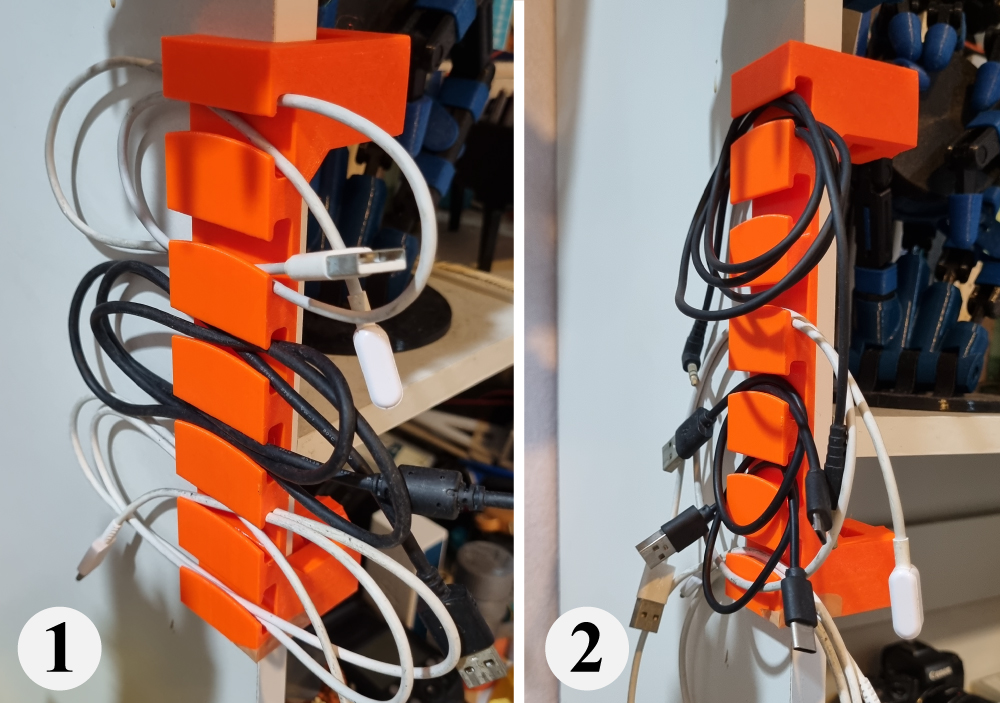 Side-mounted Cable Organizer by SimplyHong | Download free STL model ...