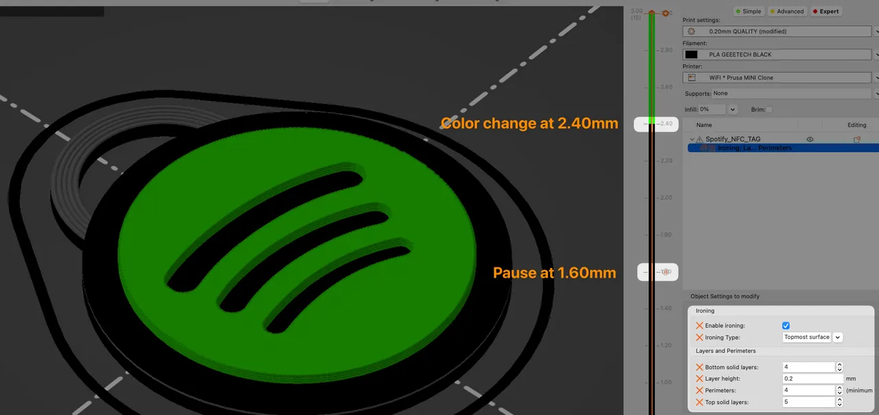 Spotify NFC Tag 25mm by neutr0n | Download free STL model | Printables.com