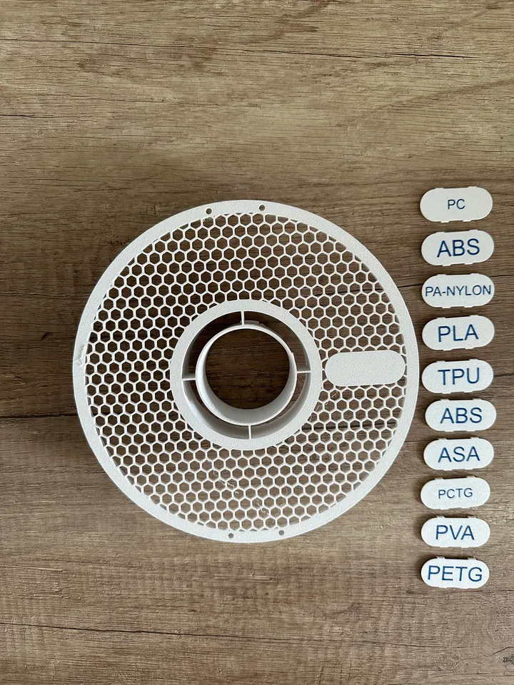 Filament Label for Bambu Lab Reusable Spool Holder Hex Remix by knusie | Download free STL model ...