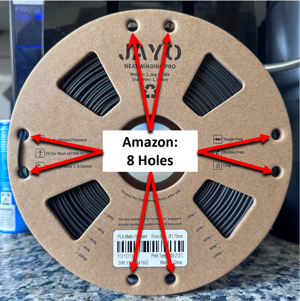 JAYO Cardboard Spool Adapter for AMS by Kubicats | Download free STL ...