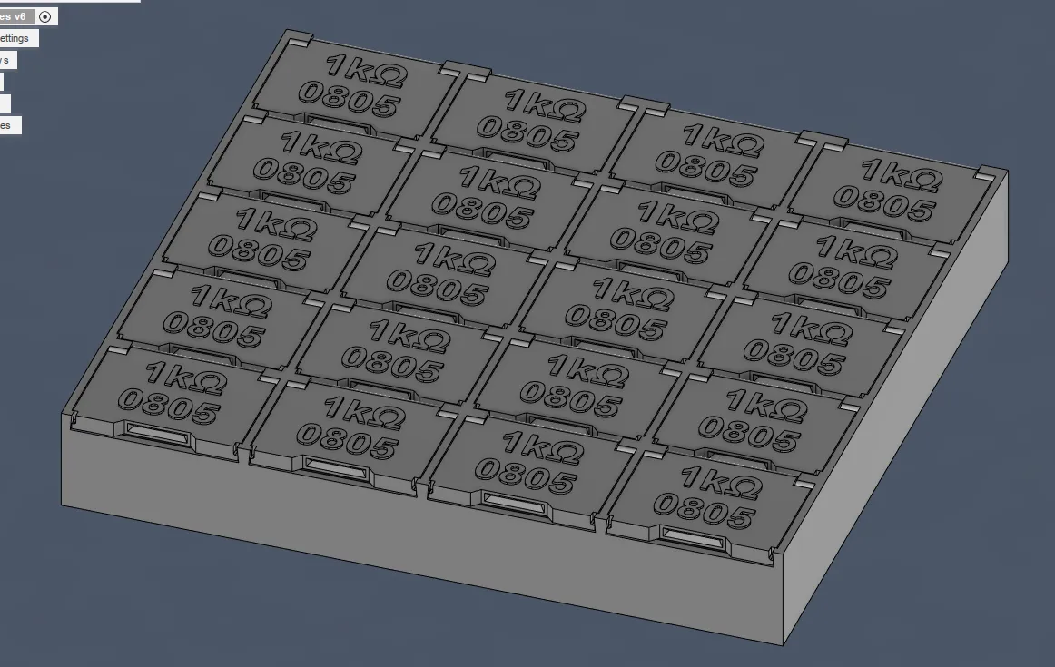 Parametric SMD component boxes by KamiTech | Download free STL model ...