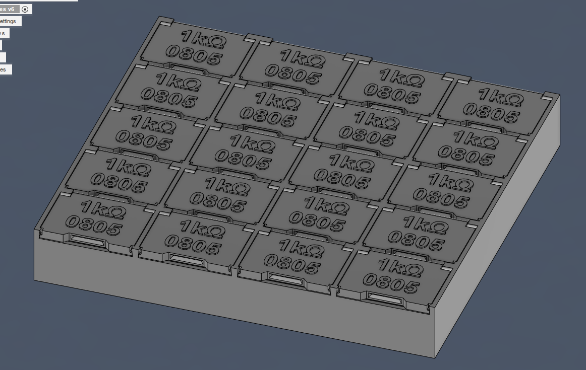 Parametric SMD component boxes by KamiTech | Download free STL model ...