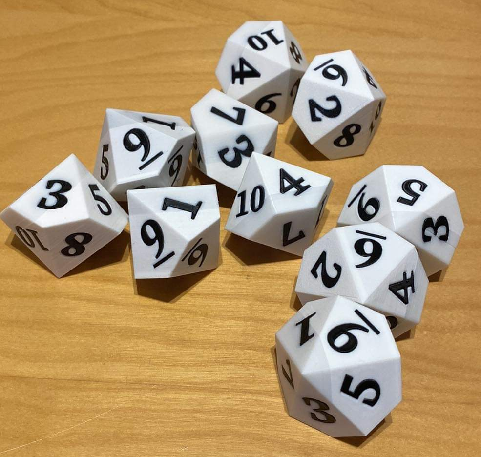 A 10 sided die (1 to 10) by Yeello | Download free STL model ...