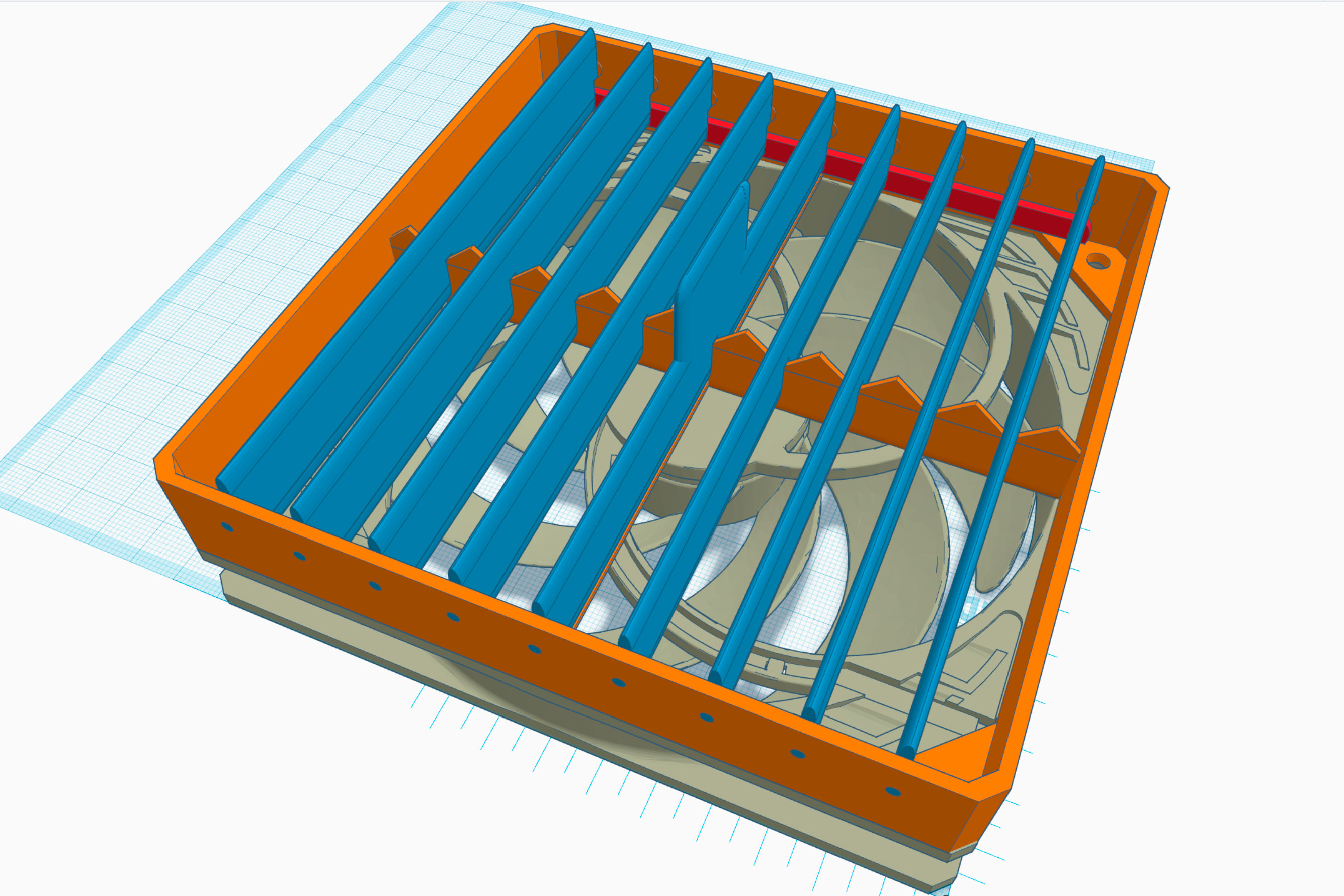 140 mm PC fan movable louver for directional air flow by Sergio ...