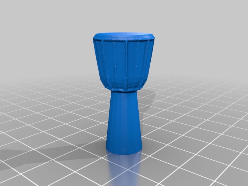 Djembe - two sizes (1:18 scale) by Adrian Herbez | Download free STL ...