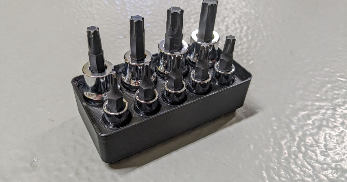 Gridfinity Torx bit organizer for Pittsburgh 9 piece set by SportRotary ...