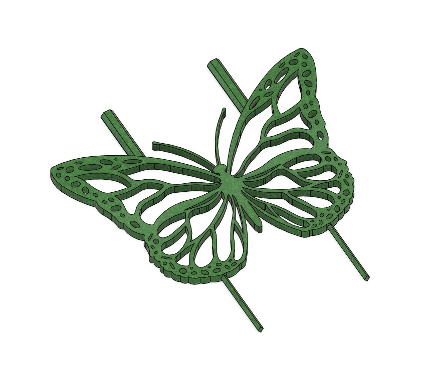 Monarch Butterfly Plant Climber - Stackable by adevries | Download free ...