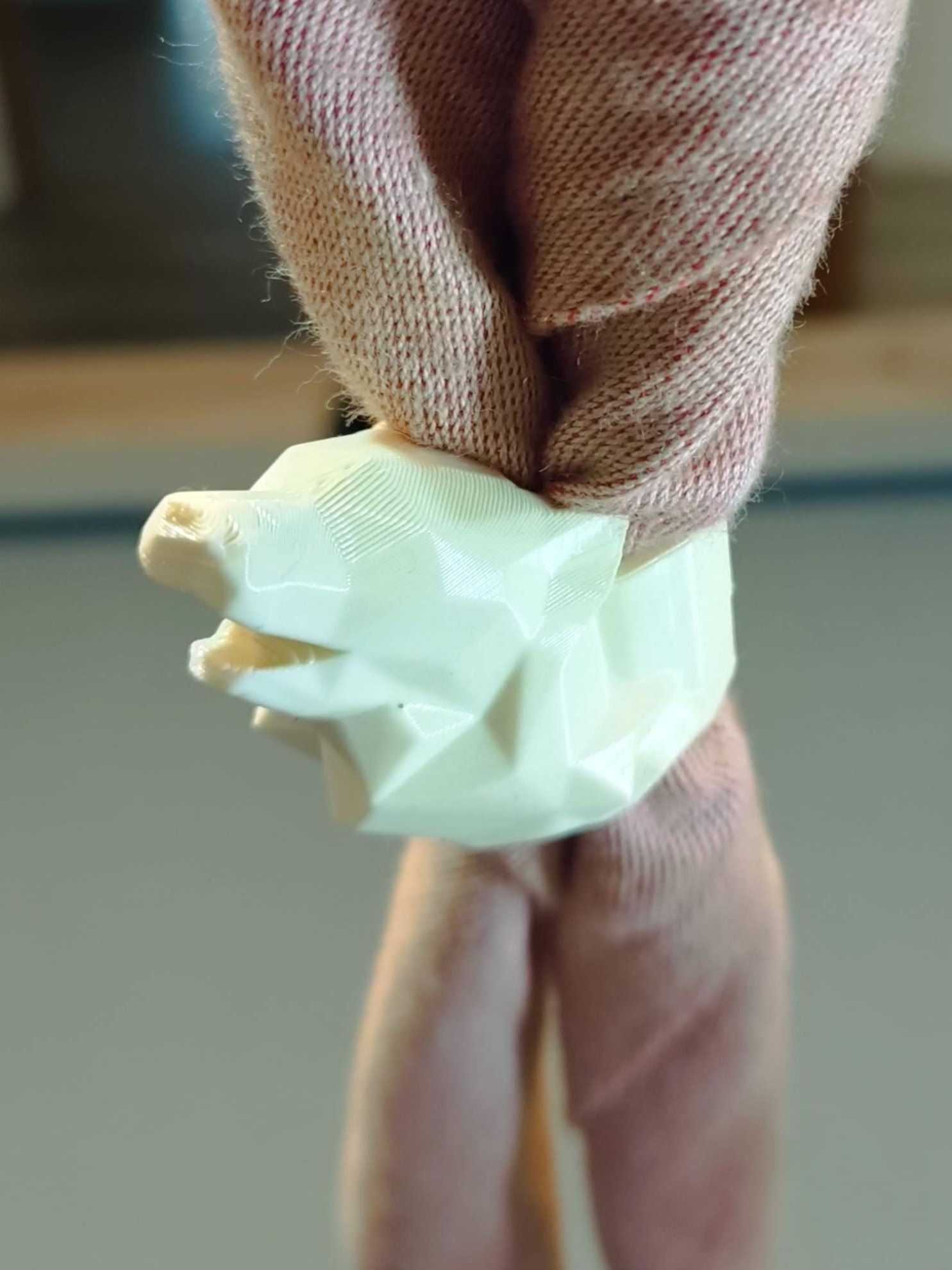 Howling wolf head lowpoly woggle cubscout neckerchief scarfring ...