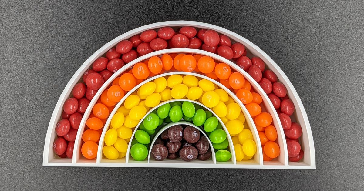 Rainbow Organizer by AngryNerdCrafts | Download free STL model ...