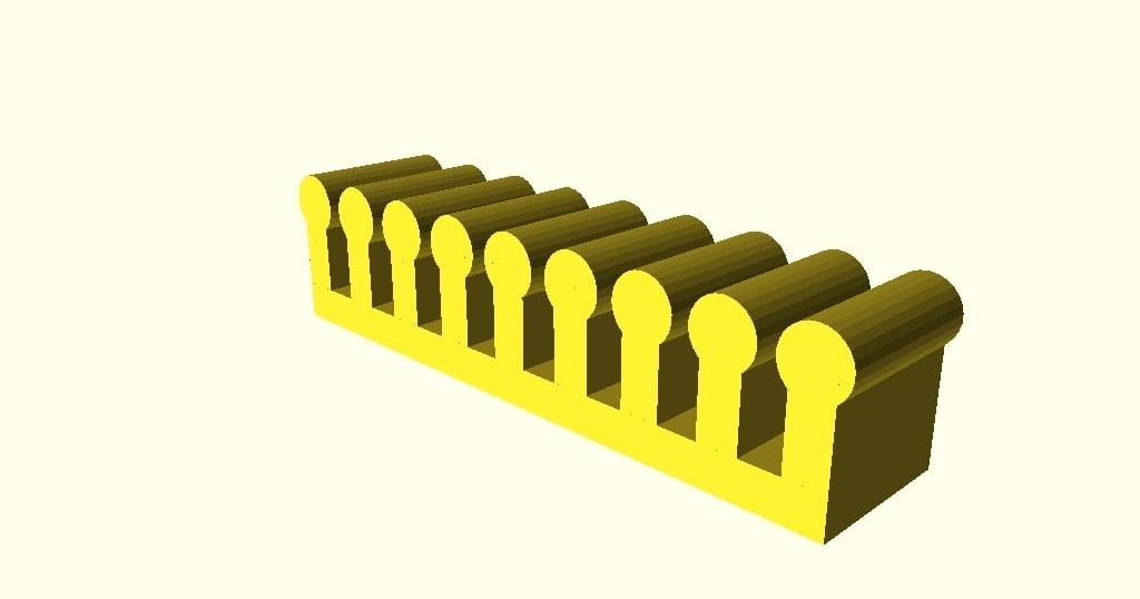 Parametric Wire Organizer by JarMart42 | Download free STL model ...