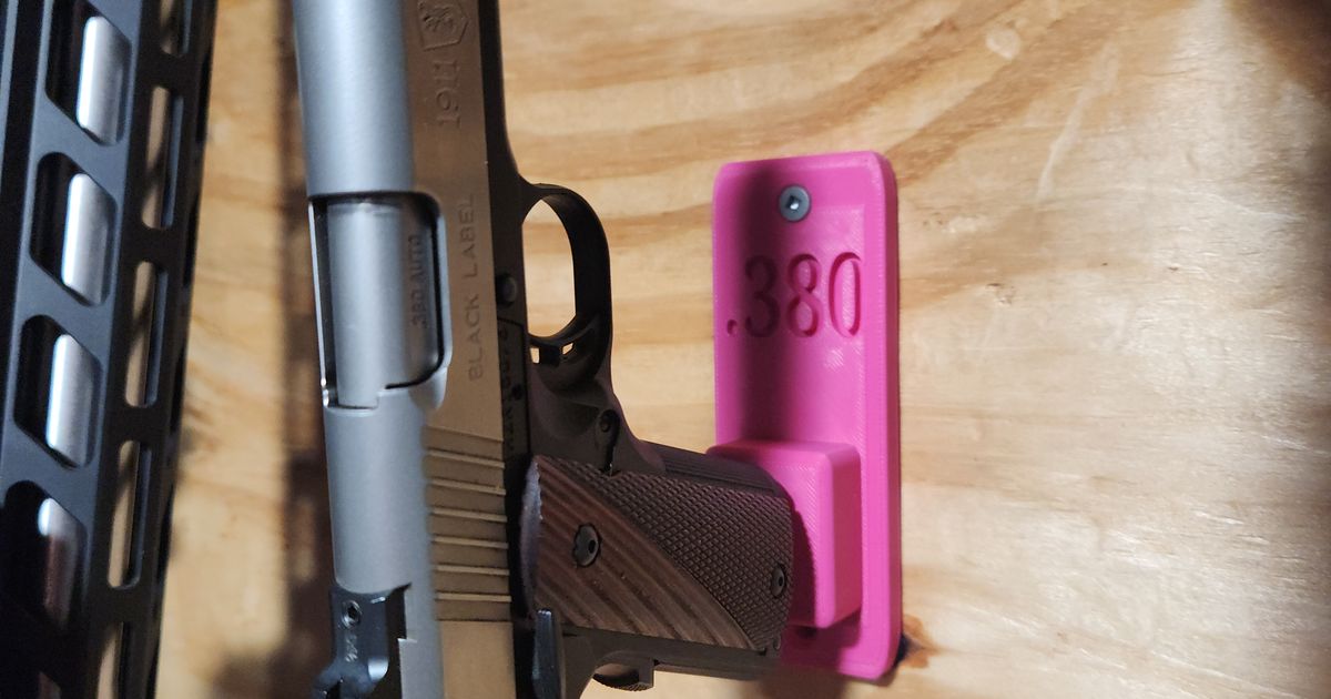 .380 ss wall mount by Kevin Martin | Download free STL model ...