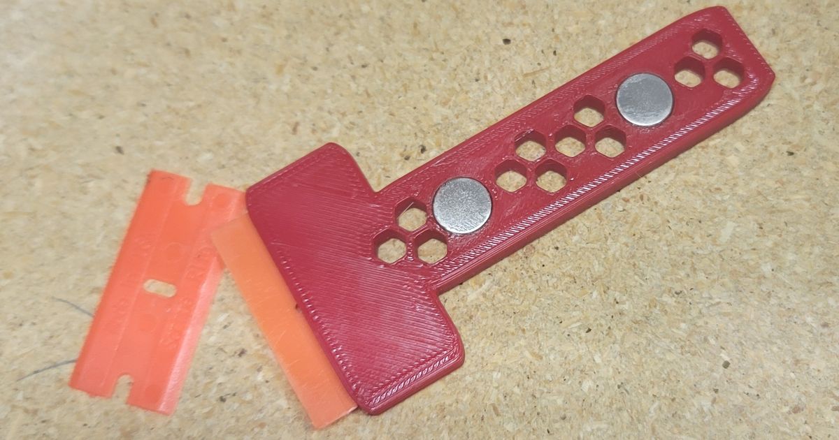 Plastic razor scraper handle by 3d Dave | Download free STL model ...