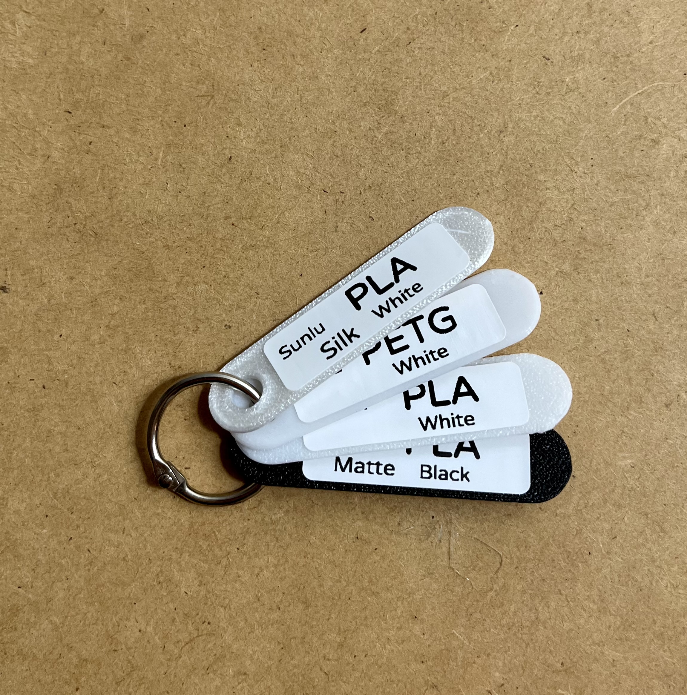 Filament Swatch for 40x12mm Labels by easai | Download free STL model ...