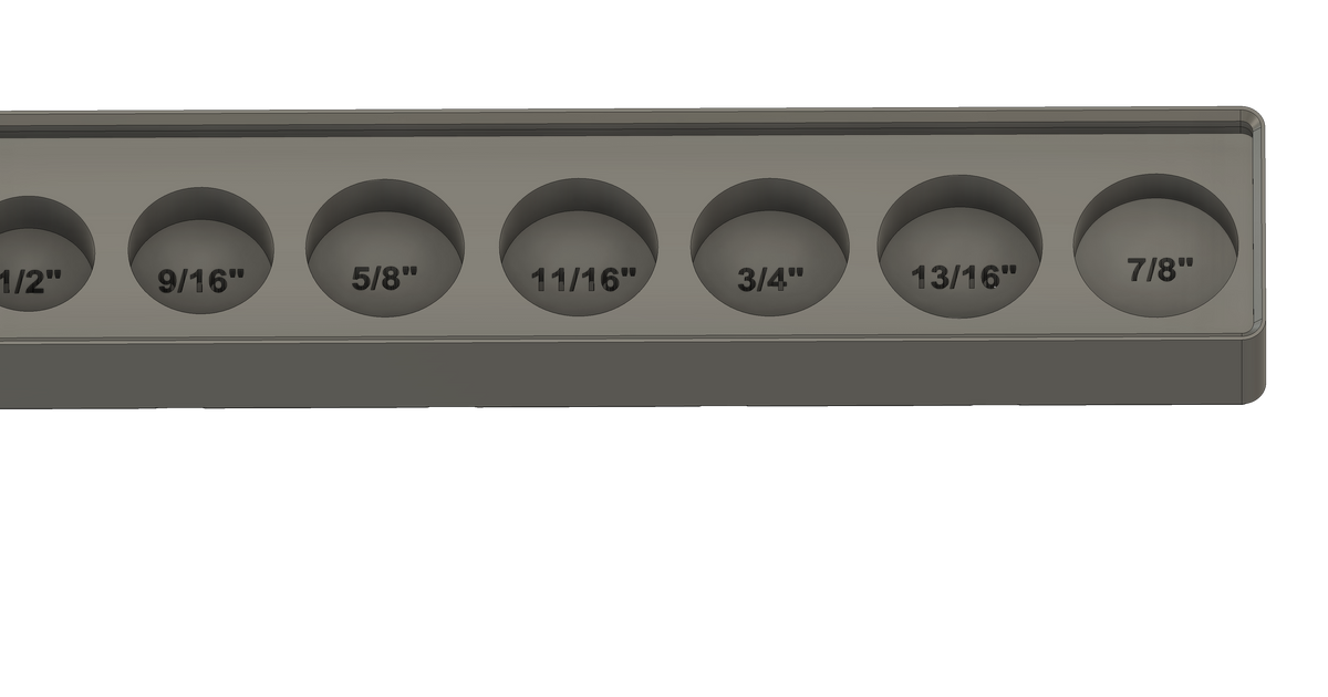 Gridfinity - Wera SAE Socket Set Holder by pctony | Download free STL ...