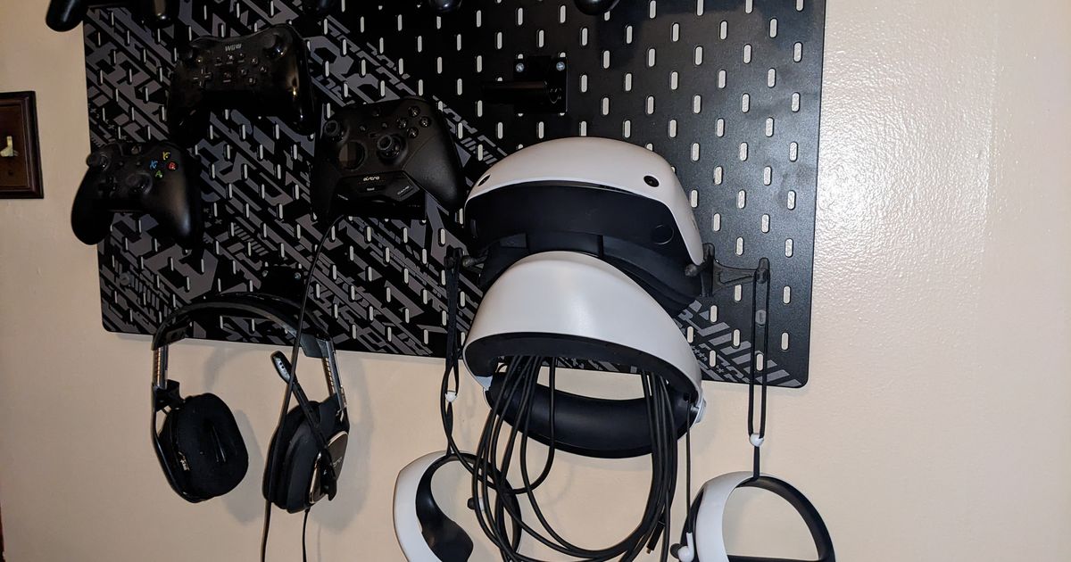 PSVR2 wall mount for Ikea Skadis by Beezn | Download free STL model ...