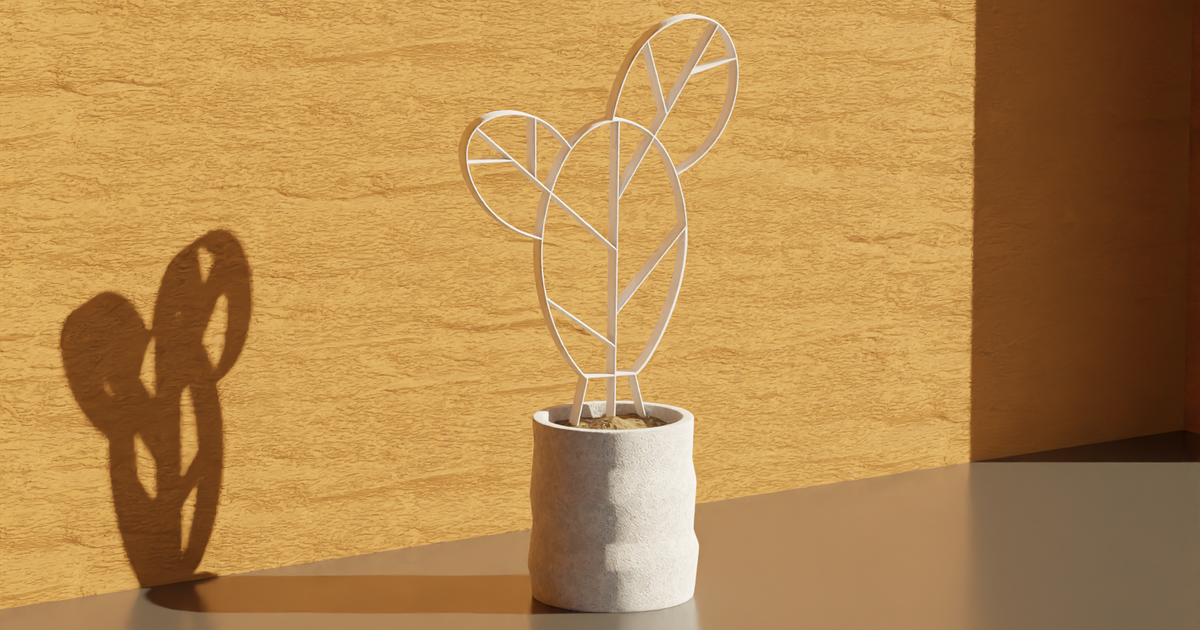 Cactus Plant Support by CalebTimoteo | Download free STL model ...