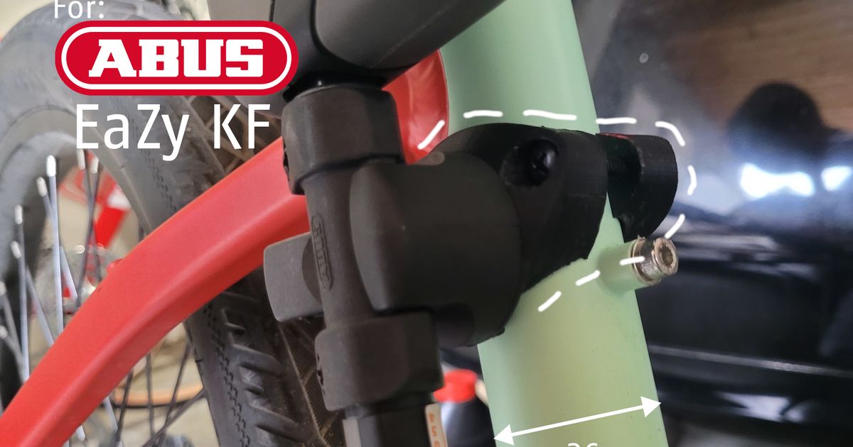 Abus EaZy KF Parameteric Mounting Bracket by Dan | Download free STL ...