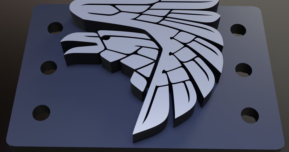 Hat Band Cell Flying Crow by CdR | Download free STL model | Printables.com