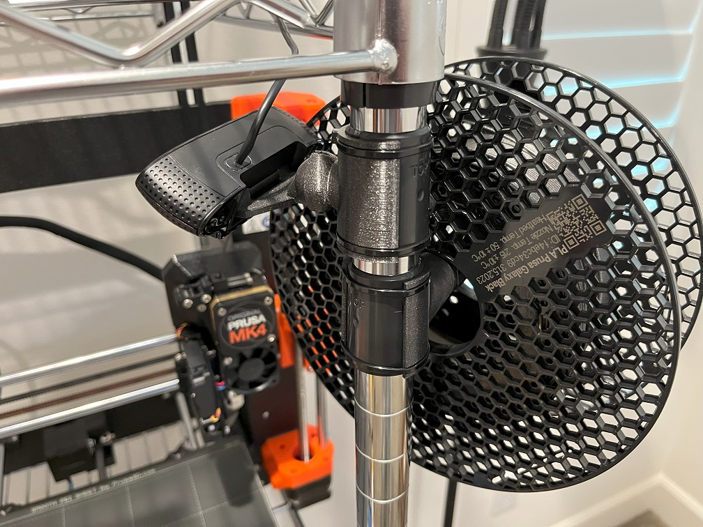 Wire shelf support filament holder by dsharlet | Download free STL ...