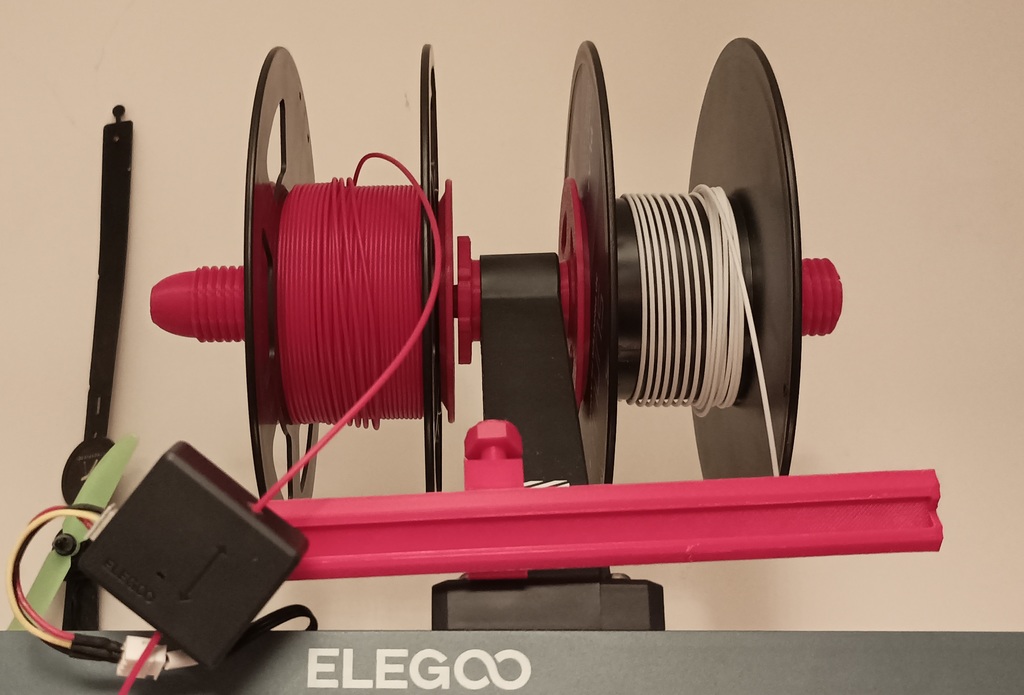 Elegoo rotating spool holder NO METAL PARTS Needed Neptune 3 plus may ...