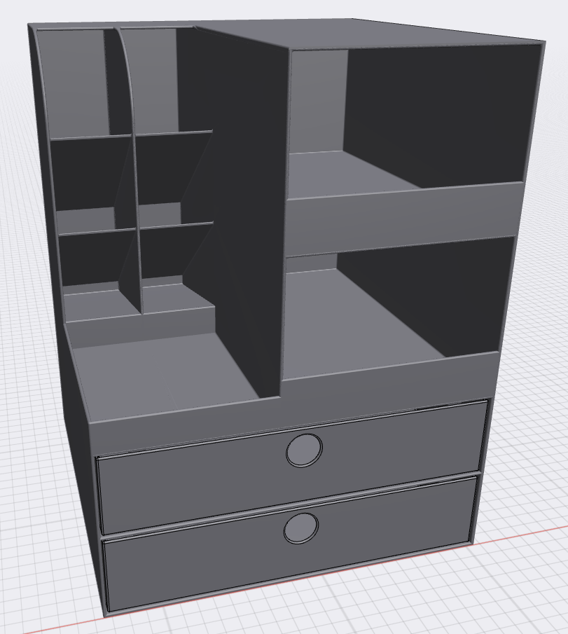 Desktop storage box桌面收纳盒 by seansgq | Download free STL model ...