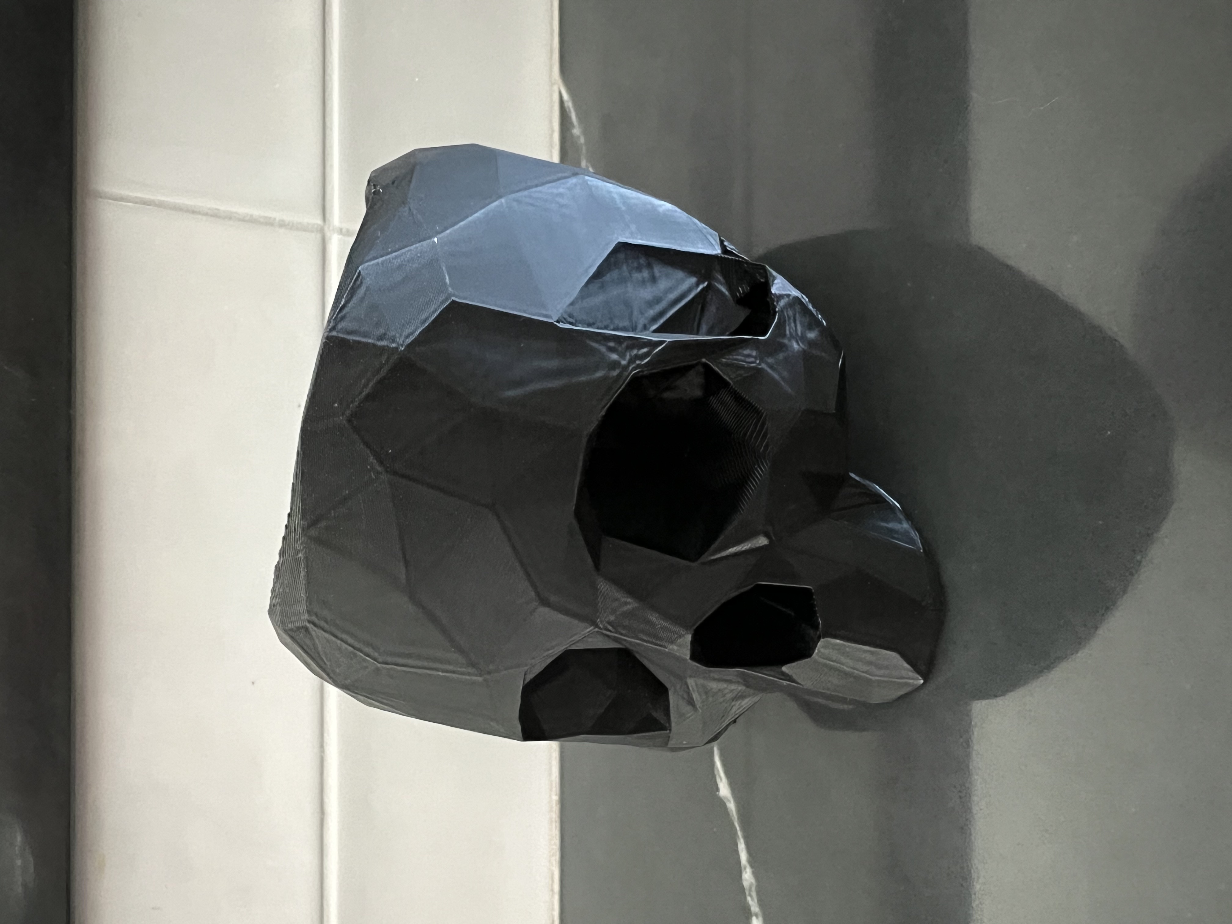 Low Poly Skull Wall Container and Hook by Ericksaurus | Download free ...