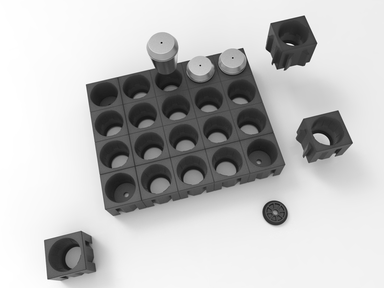 Modular ER32 Collet Rack / Tray / Stand by TechTom | Download free STL ...