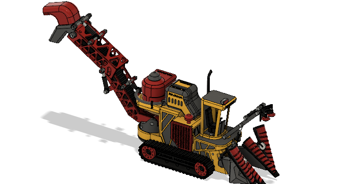 Yellow Sugarcane Harvester With Movements von Black Jack | Kostenloses ...