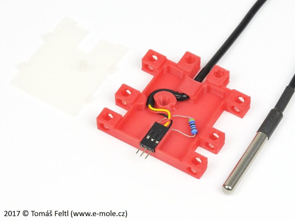 MoleBox: Digital Thermometer DS18B20 by ToFe | Download free STL model ...