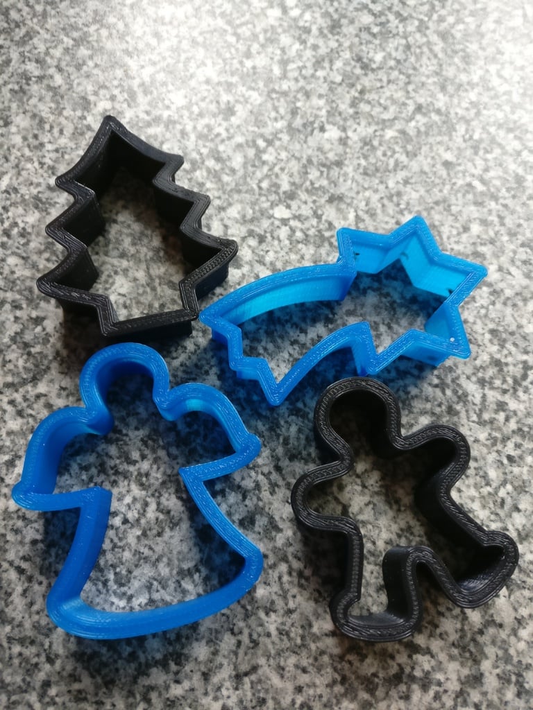 Simple Christmas Cookie Cutters by Flo | Download free STL model ...