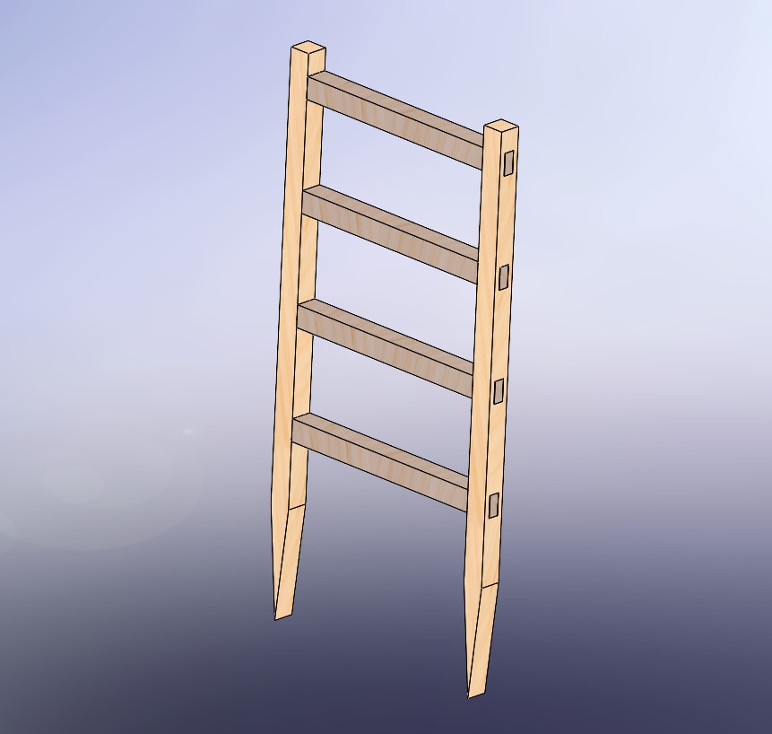 Plant Support Ladder by E H S A N | Download free STL model ...