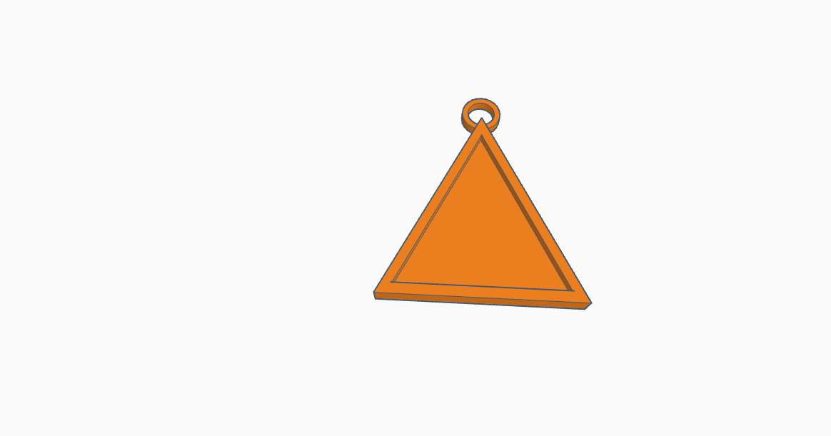 keychain name tag triangular by D4Pick1eB0i | Download free STL model ...
