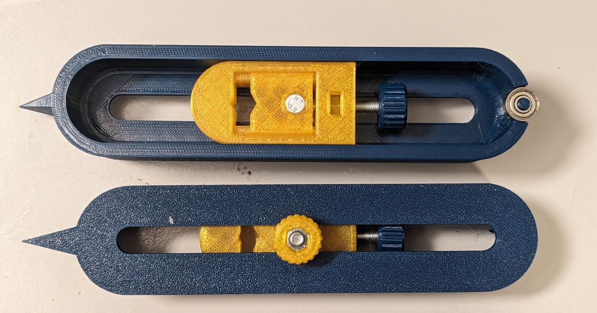 Woodworking Measuring Contour Gauge V2 by XTramp | Download free STL ...