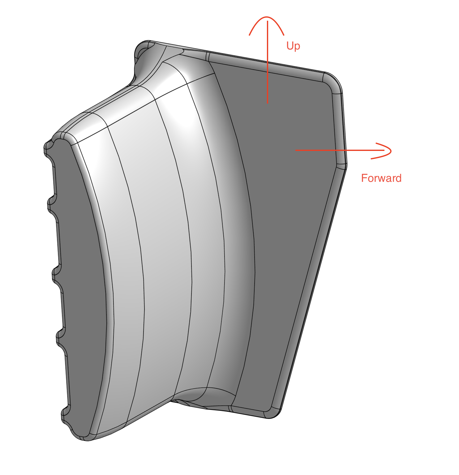 Wide EUC Brake Pad by PolymerOverland | Download free STL model ...