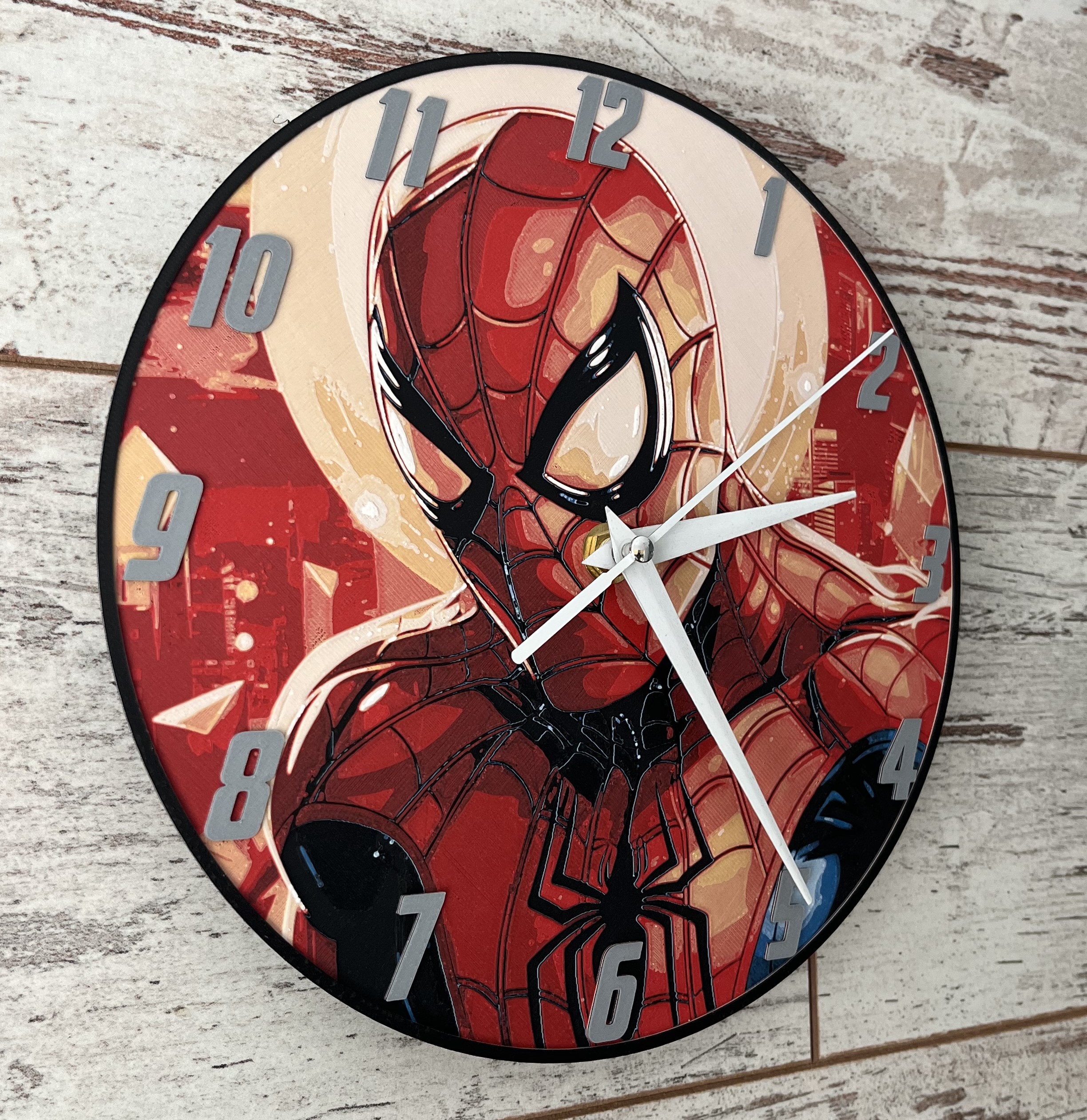 Spider-Man Clock (Filament Painting) by Ian Smalley | Download free STL ...