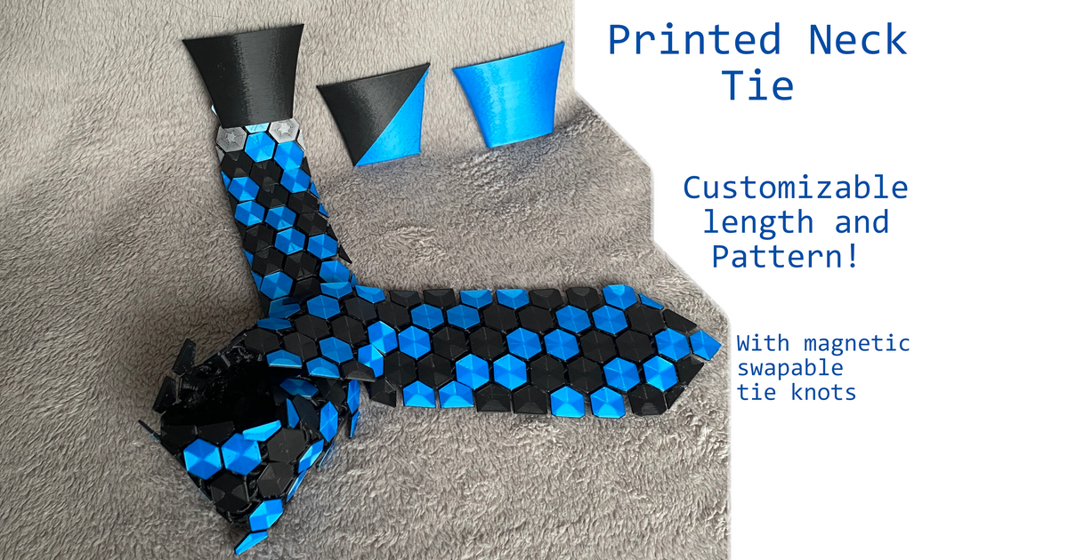 Customizable Necktie by Neybao | Download free STL model | Printables.com