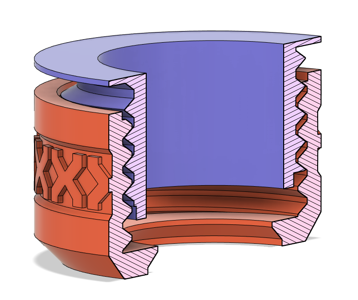 "ex" Thread step file by Epicxxxx | Download free STL model ...