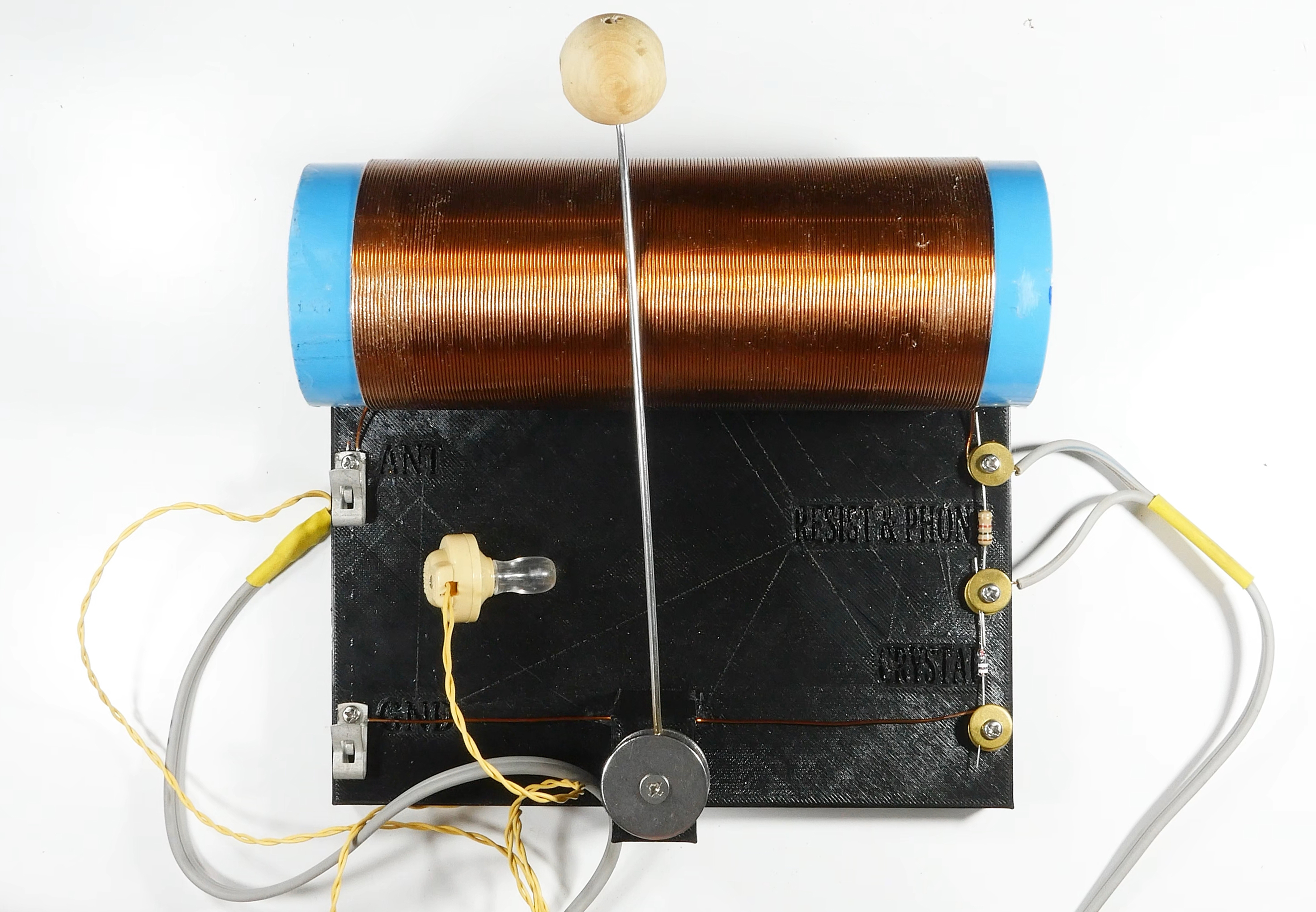 Crystal Radio Base V1.0 (Long Print) by tsbrownie | Download free STL ...