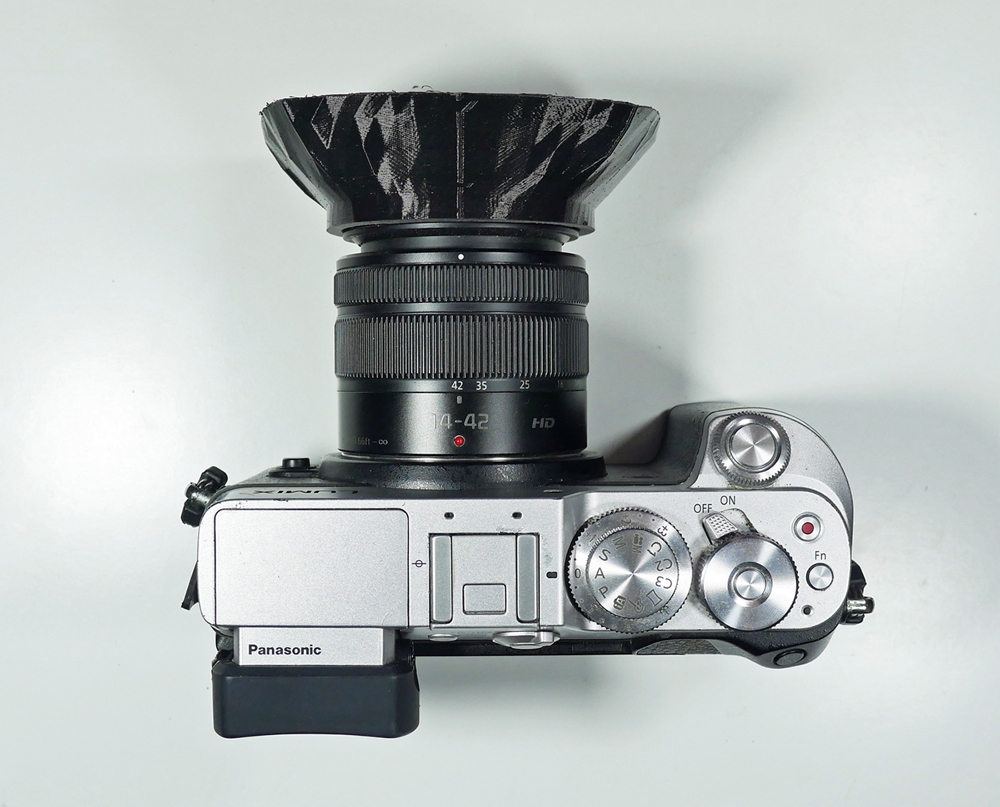 Scalable Lens Hood for Panasonic Lumix with 14-42mm f3.5-f5.6 Lens by ...