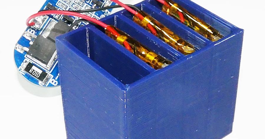 Holder for 4 LiPo 602030 Batteries by tsbrownie | Download free STL ...