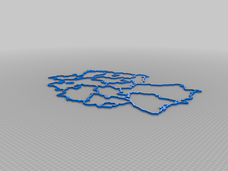 Germany Map Of States (Deustchland) by tsbrownie | Download free STL ...
