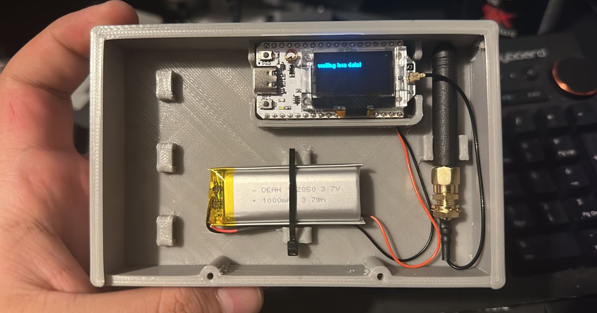 Heltec Lora V3 Outdoor Case Max - No Holes by James | Download free STL ...