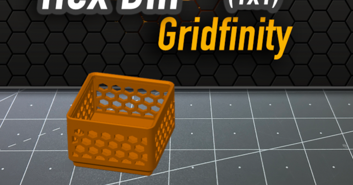 Hex Bin Gridfinity 1x1 par K2_Kevin | Téléchargez gratuitement un ...