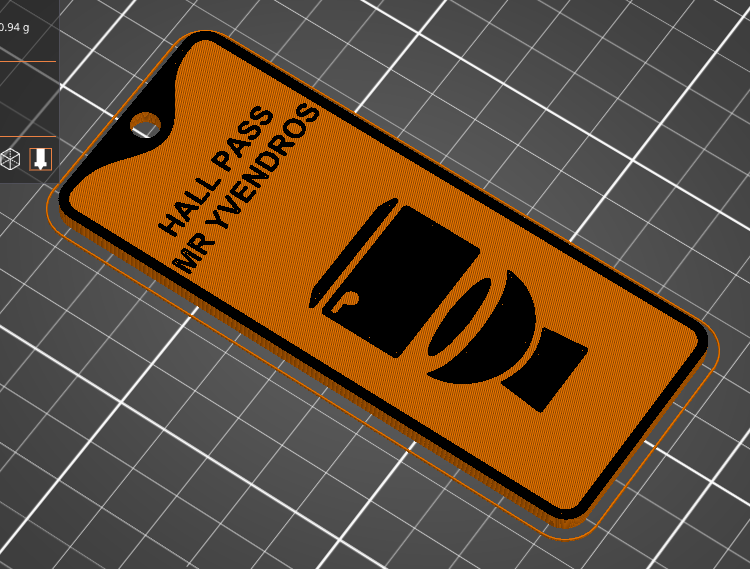 Hall Pass by Yvendros | Download free STL model | Printables.com