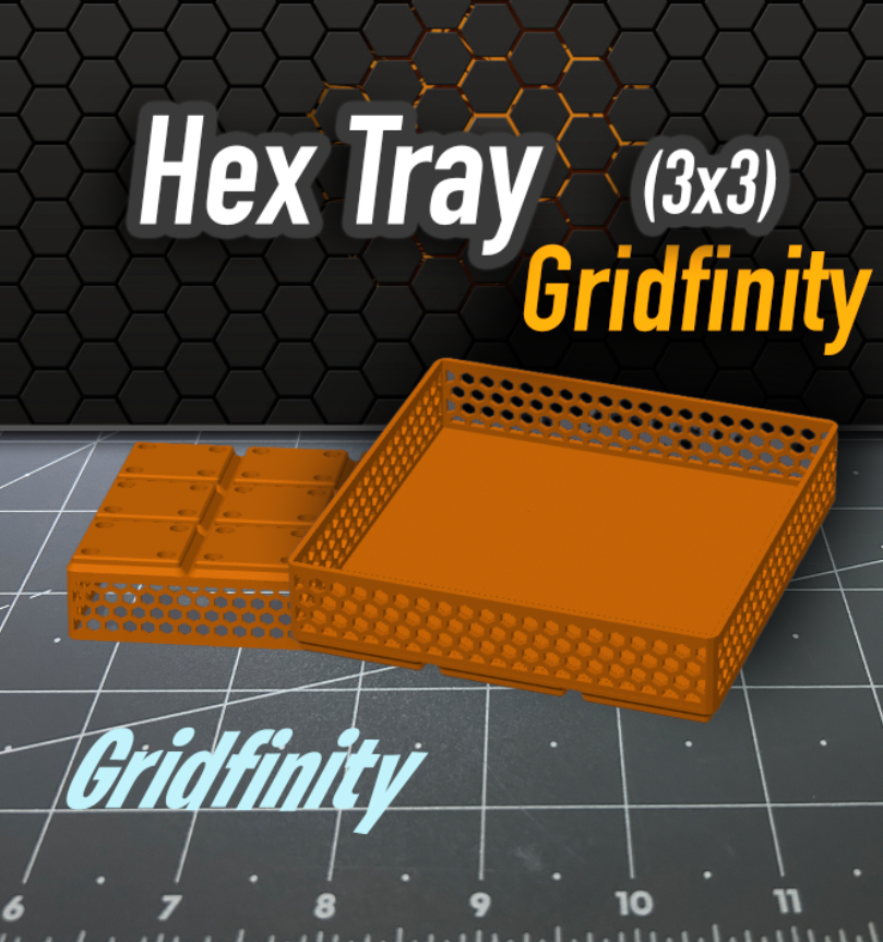 Hex Bin Gridfinity 3x3 by K2_Kevin | Download free STL model | Printables.com