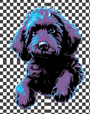 Winged Goldendoodle Hueforge Art by Andorra | Download free STL model ...
