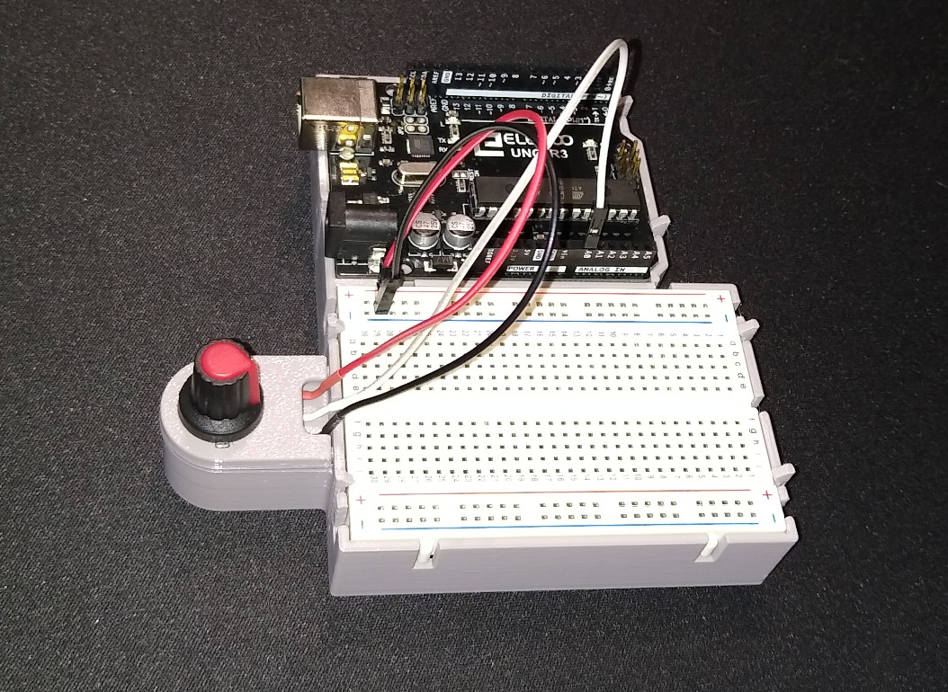 Uno Breadboard Pot Mount by GBear | Download free STL model ...